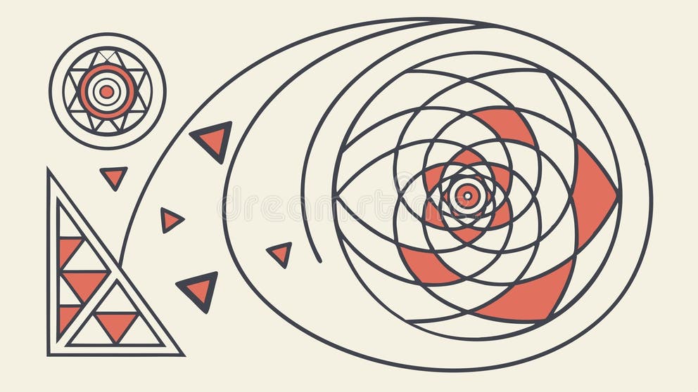 Abstract Spiral Geometric Pattern Design, Vector Design Generative AI ...