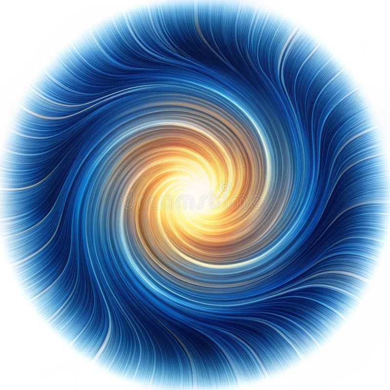 Abstract Spiral of Light Rays Stock Illustration - Illustration of ...