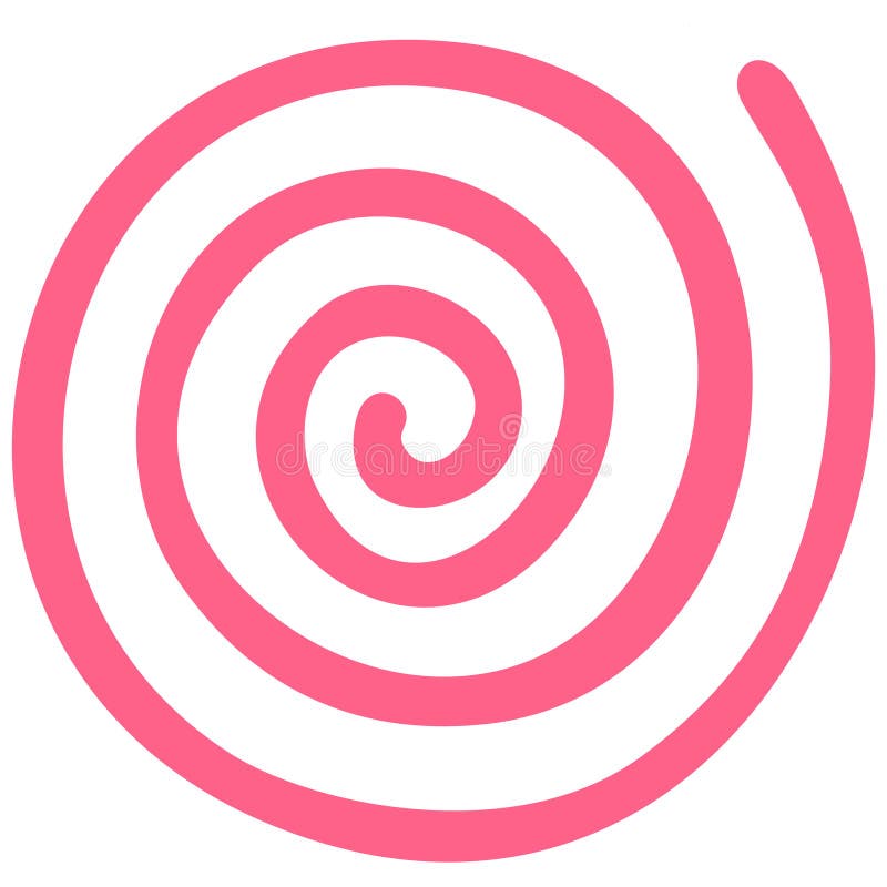 Abstract Spiral Graphics in Black and White Stock Illustration ...