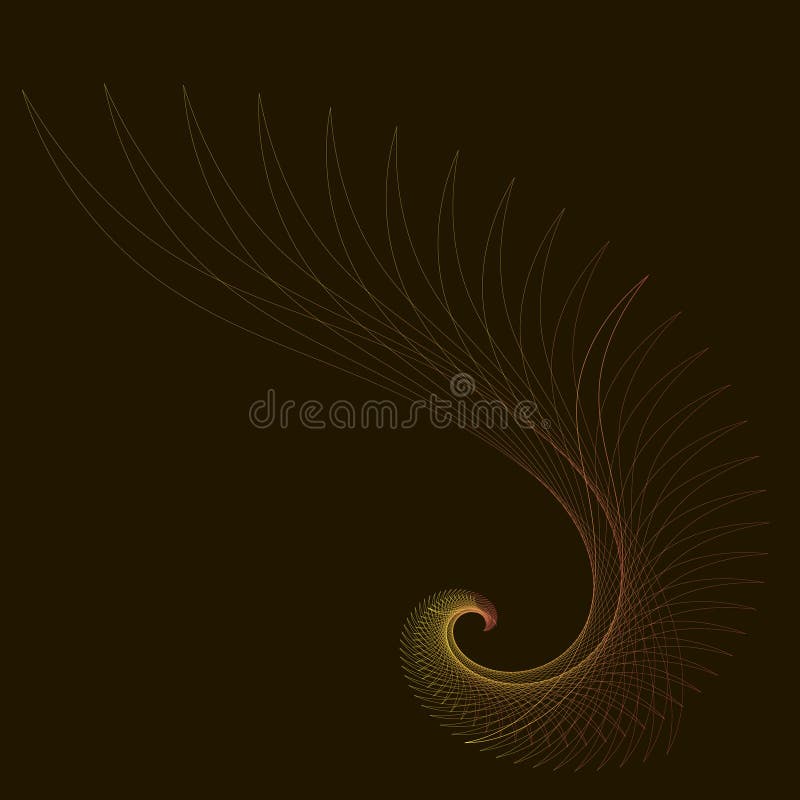 Spiral phoenix stock vector. Illustration of fire, spiral - 133128459