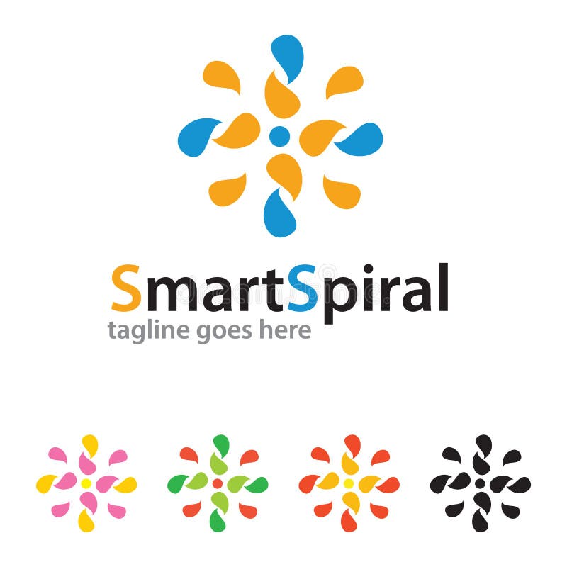 Abstract Spiral Logo Template Design Vector Stock Vector - Illustration ...