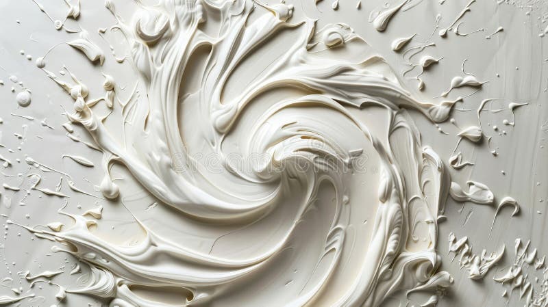 Abstract Spiral Pattern of Construction Putty after Cooking. Traces of ...