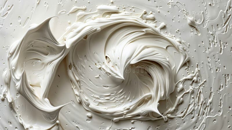 Abstract Spiral Pattern of Construction Putty after Cooking. Traces of ...