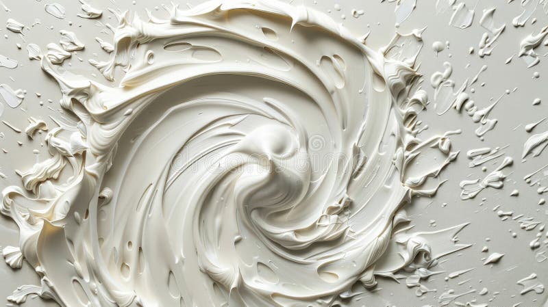 Abstract Spiral Pattern of Construction Putty after Cooking. Traces of ...