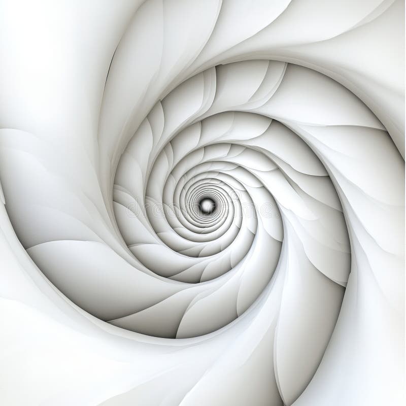 Abstract Spiral Pattern in Light Tones Creating Depth and Movement ...