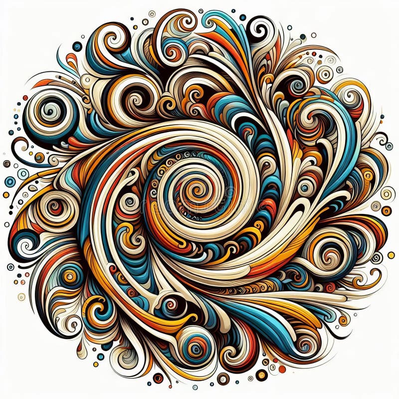 Spiraling Shapes Stock Illustrations – 643 Spiraling Shapes Stock ...