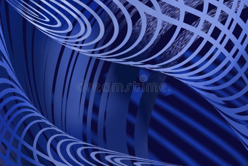Spiral Patterns in a Dark Blue Background Stock Illustration ...