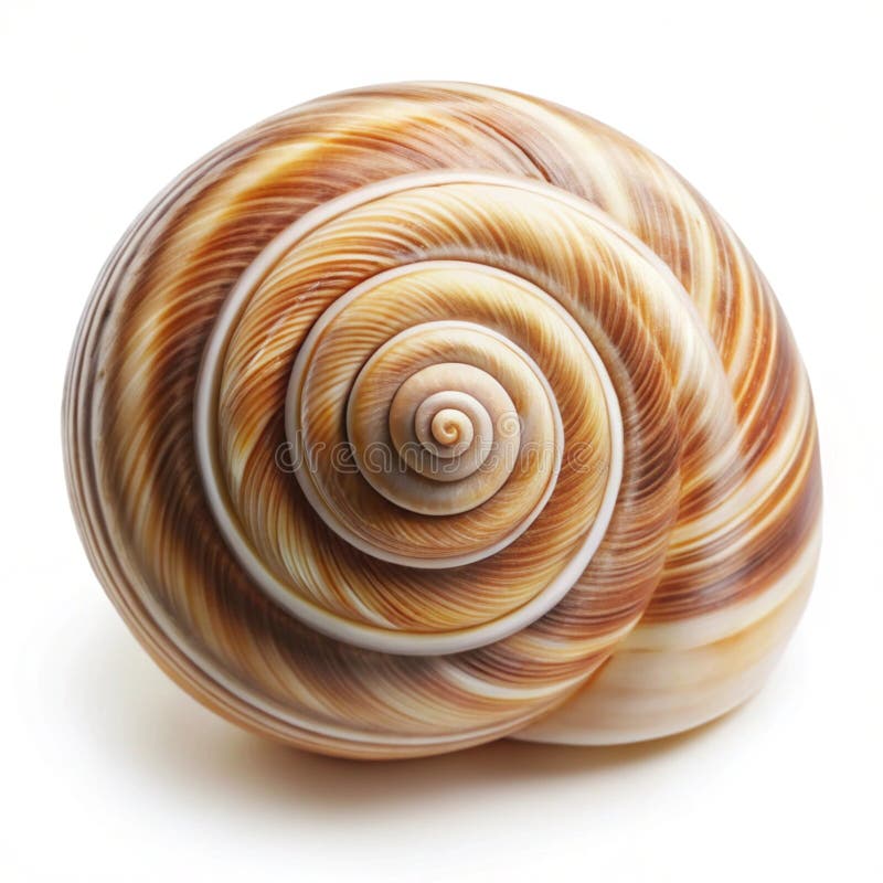 Abstract Spiral Seashell stock illustration. Illustration of minimalist ...