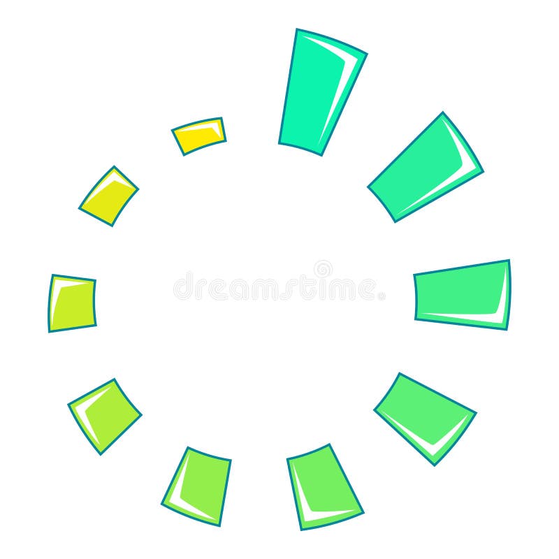 Abstract Spiral Shape Icon, Cartoon Style Stock Vector - Illustration ...