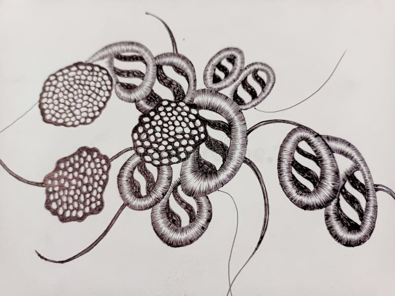 Abstract Spiral-shaped Graffiti, with Variations of Abstract Circles ...