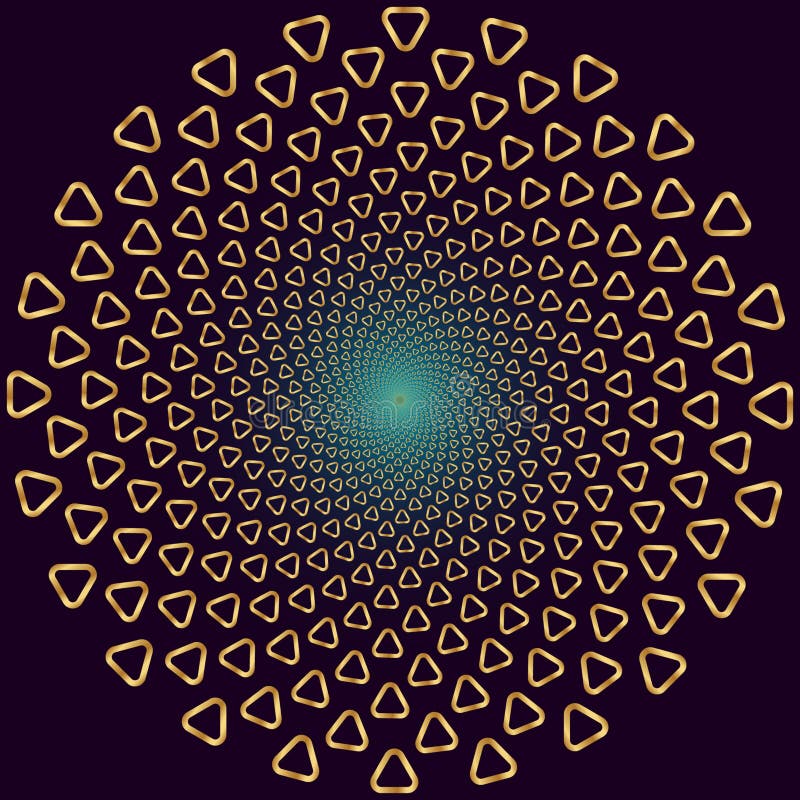 Abstract Spiral Spinning Vortex Style Flower Background Stock Vector ...