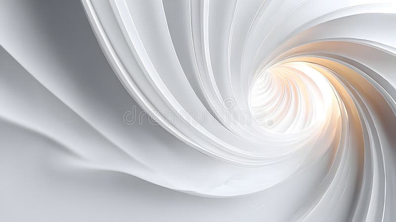 Abstract Spiral Swirl Design in Soft White Tones, Creating a Sense of ...