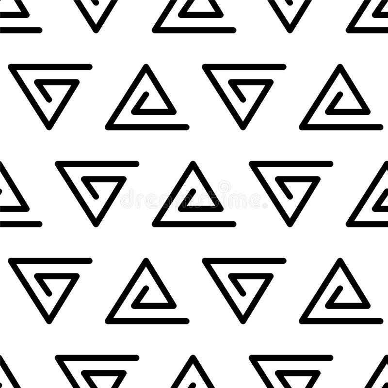 Abstract Spiral Triangle Pattern Stock Vector - Illustration of ...