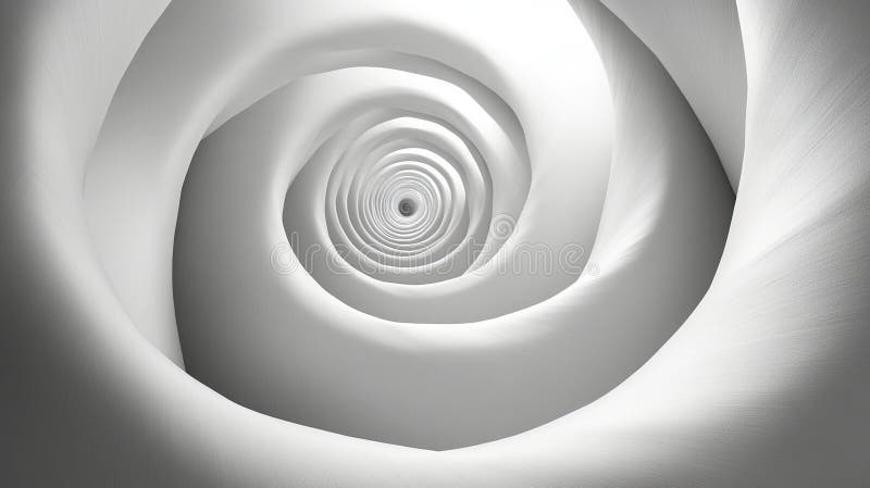 Abstract Spiral Tunnel Perspective Stock Illustration - Illustration of ...