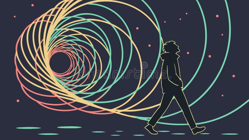 Abstract Spiral Tunnel, Swirling Vortex and Psychedelic Art Design and ...