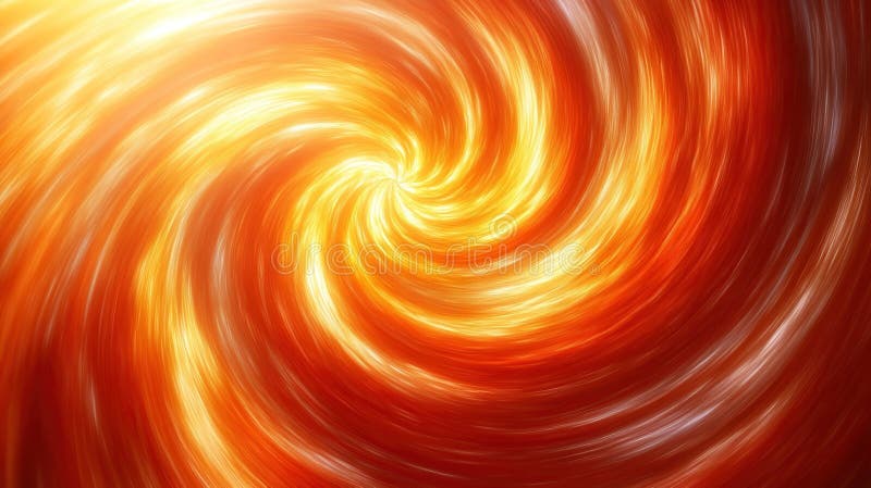 Abstract Spiral Vortex of Fiery Energy Stock Illustration ...