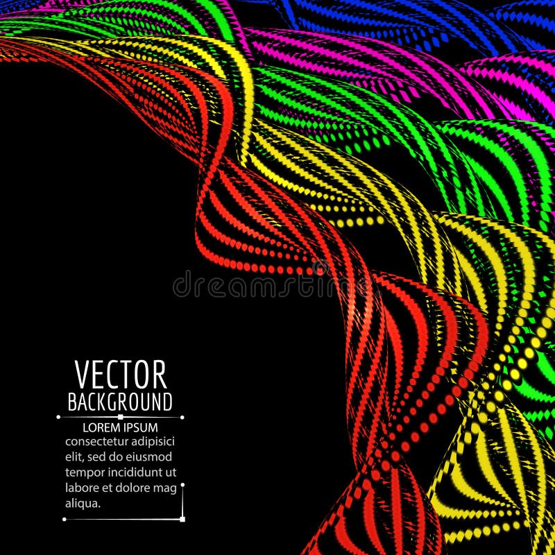 Abstract Spiral Wave Background. Stock Vector - Illustration of flow ...