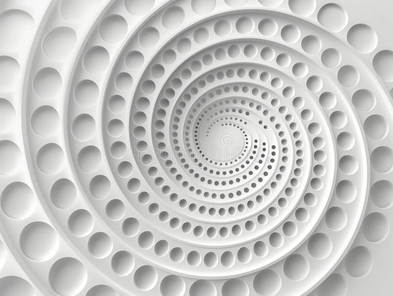 Abstract Spiral White Circles Background Stock Photo - Image of ...