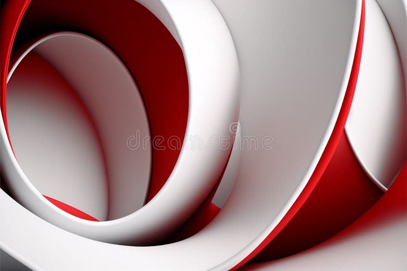 Abstract Spiral White and Red Background. Stock Illustration ...