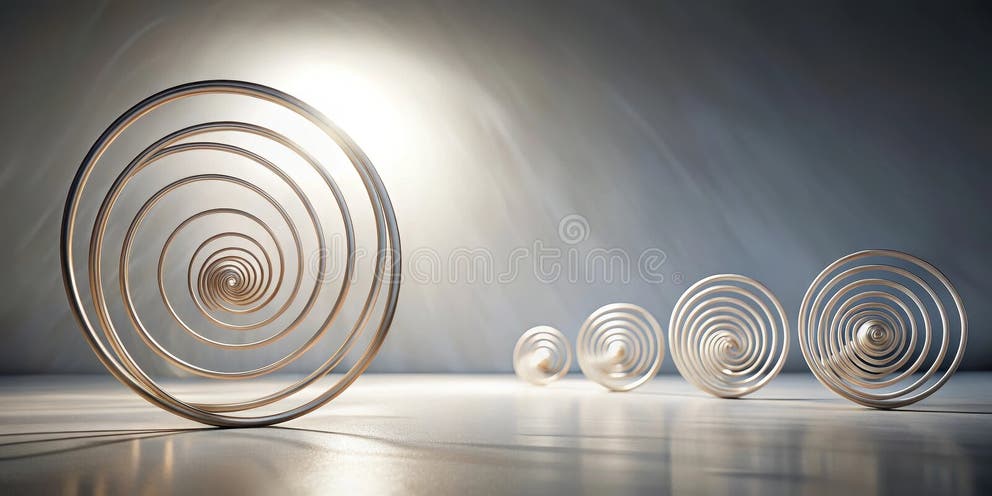 Abstract Spirals of Light and Shadow a Study in Concentric Circles and ...