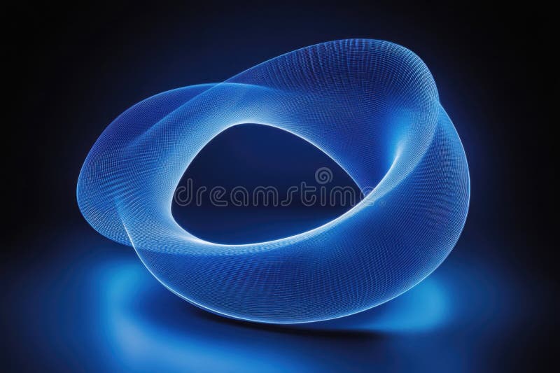 Abstract Spirograph Design with Blue Chaotic Patterns for Creative ...