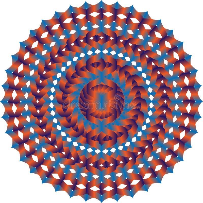 Abstract Spirograph Pattern or Background Stock Illustration ...