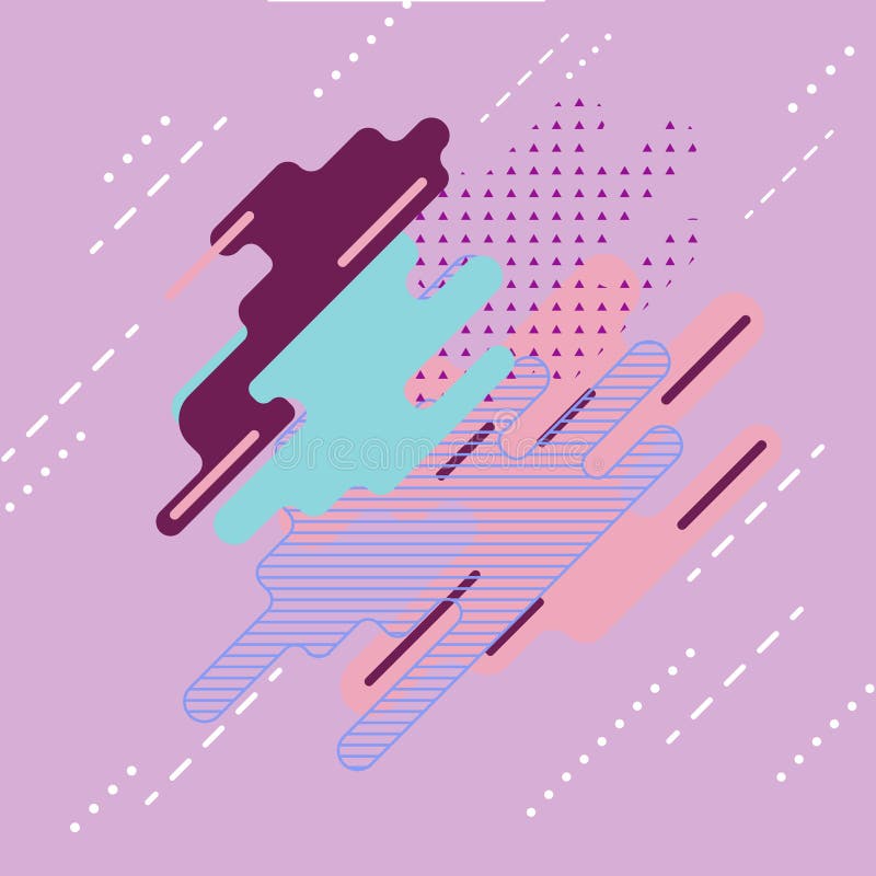 Abstract Splash Art Digital Paint. Stock Vector - Illustration of line ...