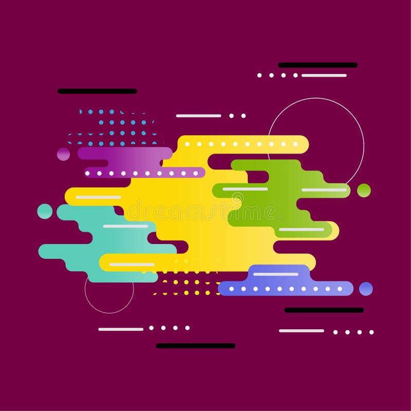 Abstract Splash Art Digital Paint. Stock Vector - Illustration of ...