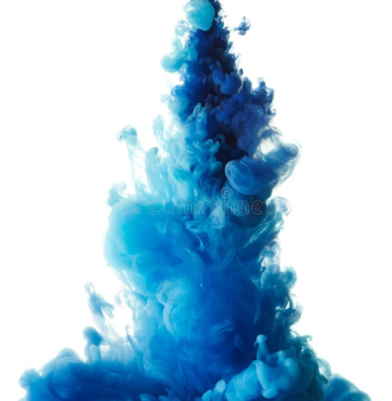 Abstract Splash of Blue Paint Stock Photo - Image of bright, close ...