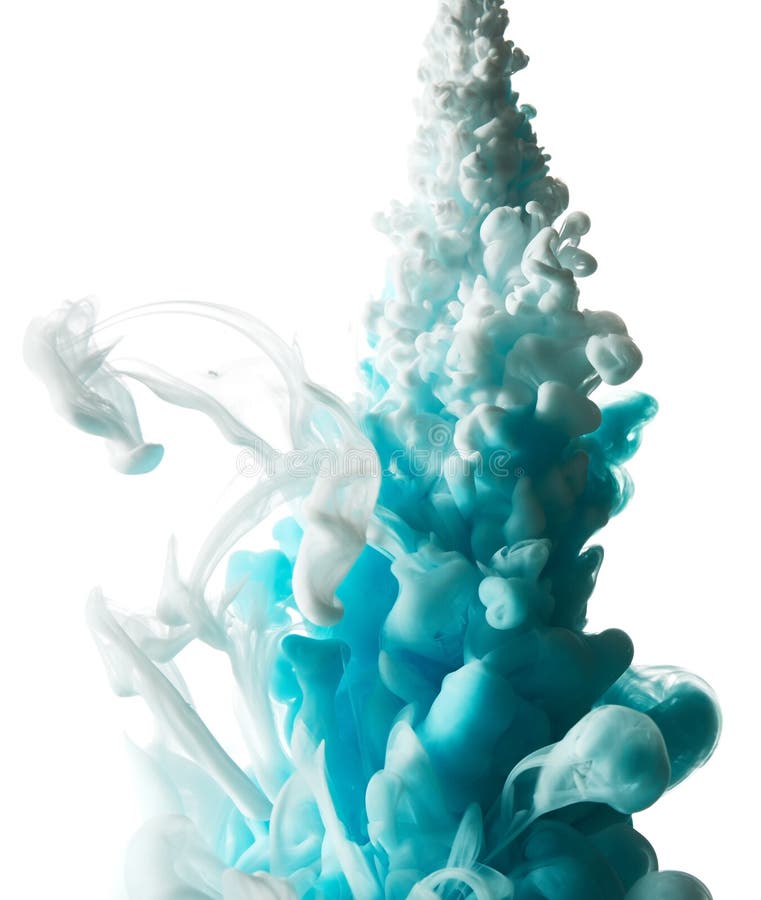 Abstract Splash of Blue Paint Stock Image - Image of close, curl: 59860851