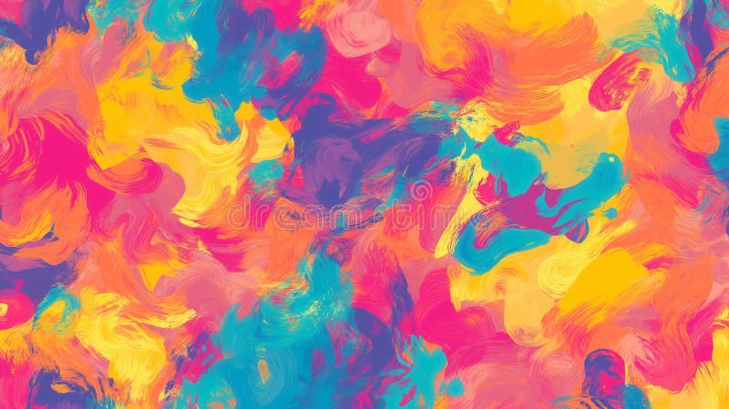An Abstract Splash of Bold Colors Blending Together, Creating a Lively ...