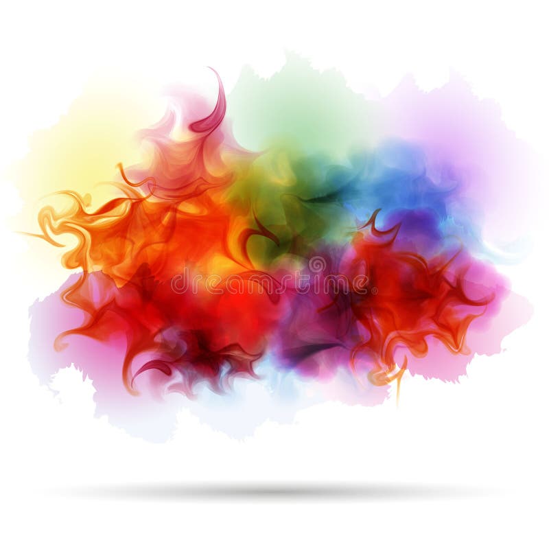 Abstract Splash Colorful Smoke Background. Stock Vector - Illustration ...