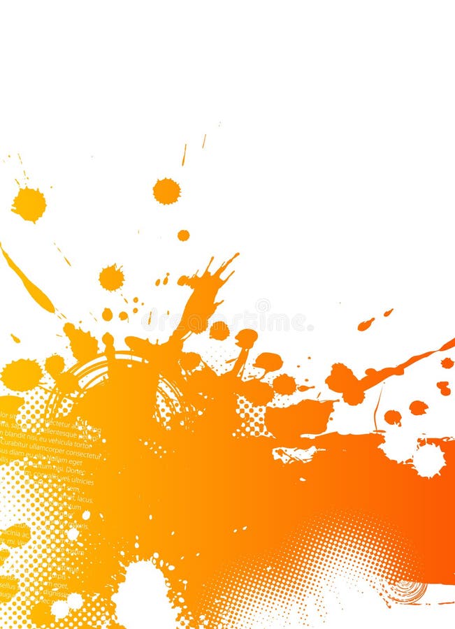 Abstract Splash Illustration. Stock Vector - Illustration of halftone ...