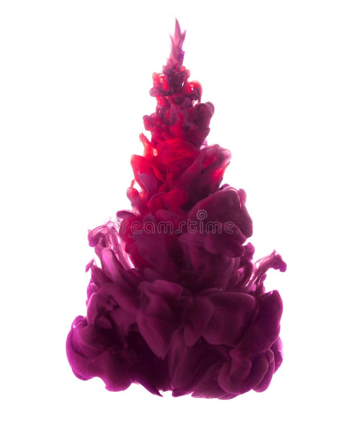 Abstract Splash of Paint on White Background Stock Image - Image of ...