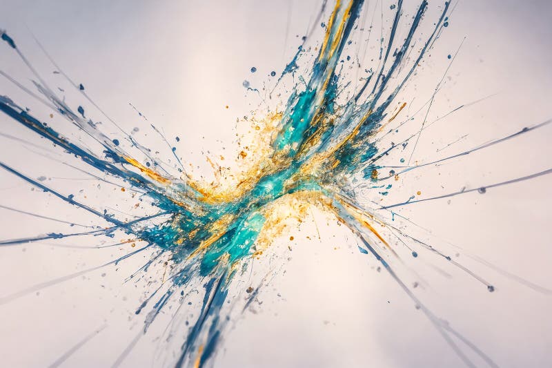 Abstract Splash Patterns. Generated by AI. Stock Illustration ...