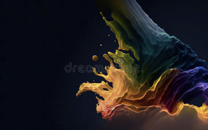 Abstract Art with Dynamic Colour Combinations. Abstract Vector ...