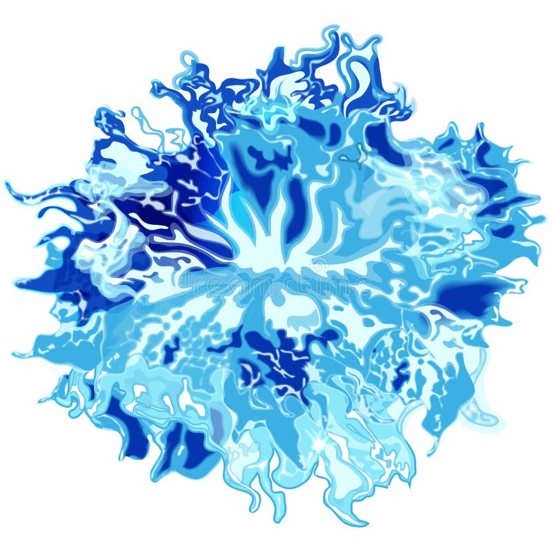 Round water splash stock vector. Illustration of transparent - 97397433