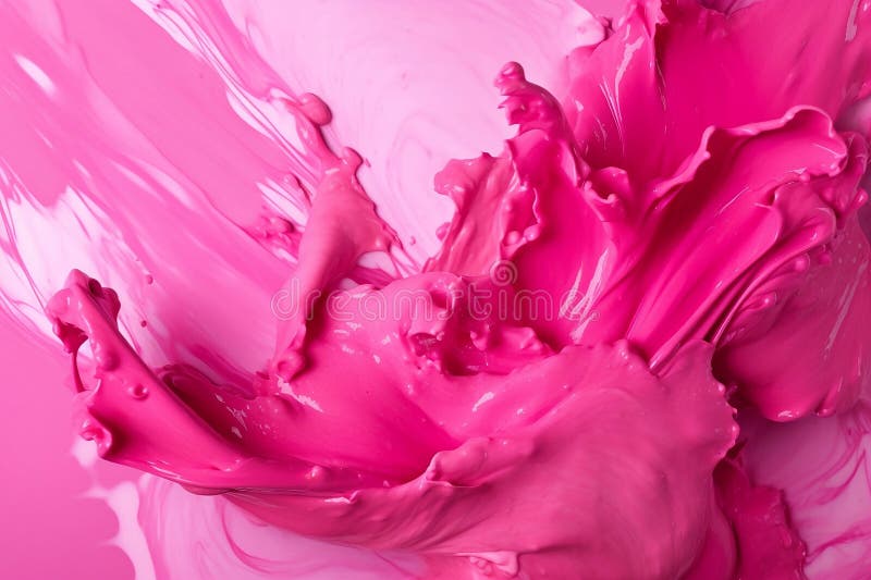 Abstract Splashes Background in Pink Color Stock Illustration ...