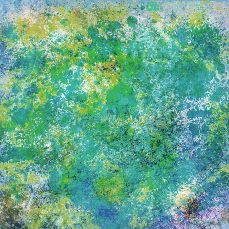 Abstract Splashes Digital Painting Stock Photo - Image of life ...