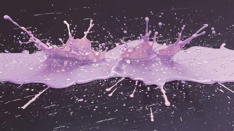 Abstract Splashes of Purple Paint Create a Dynamic, Colorful Visual ...