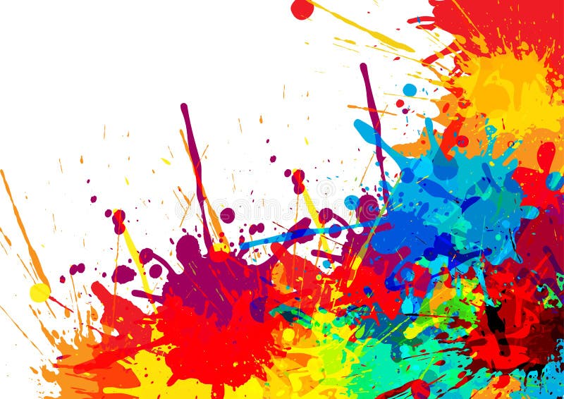 Abstract Splatter Color Background. Illustration Design Stock Vector ...