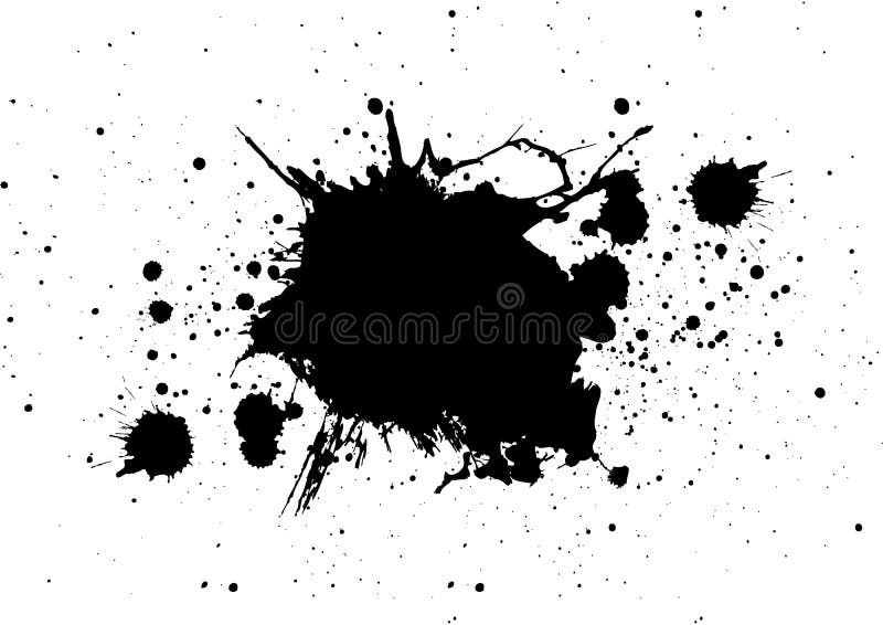 Ink splodge stock vector. Illustration of creative, white - 4218134