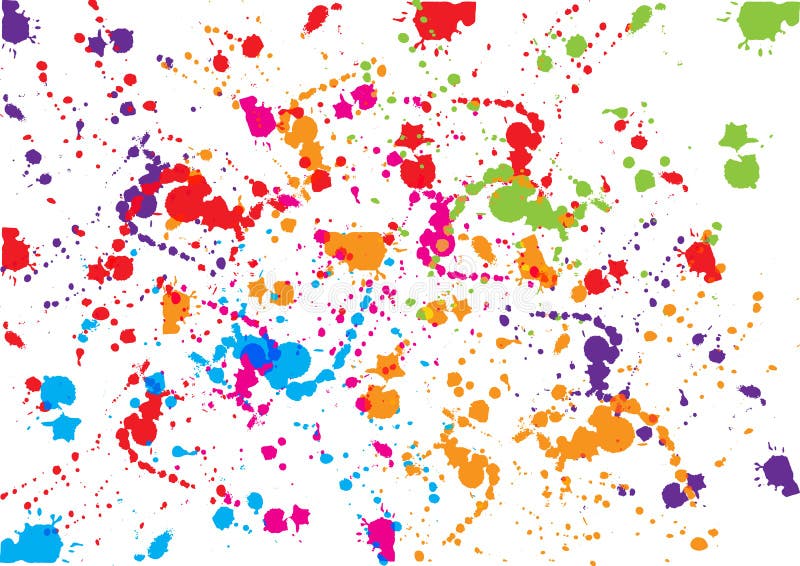 Abstract Splatter Multi Color Background. Illustration De Stock Vector ...