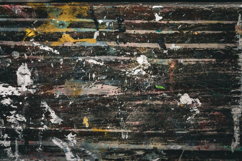 Abstract Splatter Painted Grunge Textured Wood Surface Background with ...