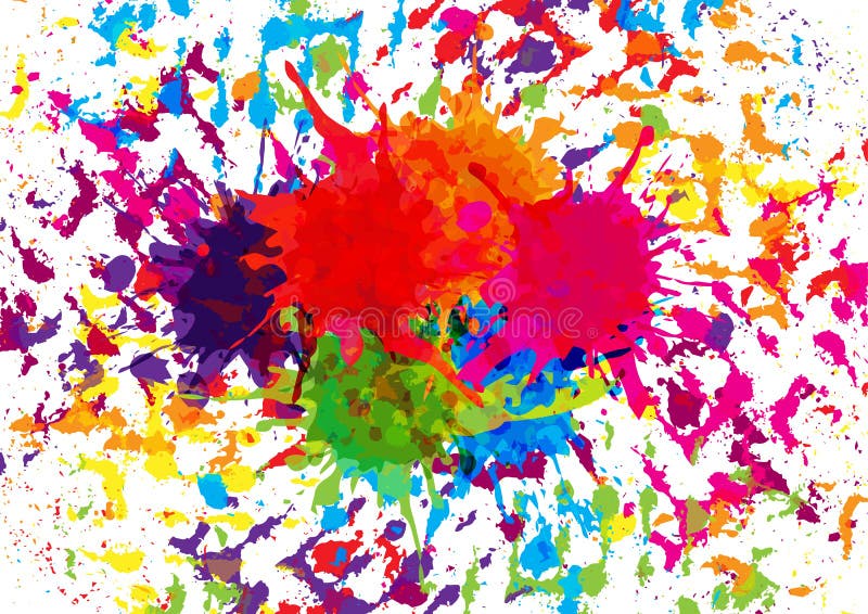 Abstract Splatter Multi Color Background. Illustration De Stock Vector ...