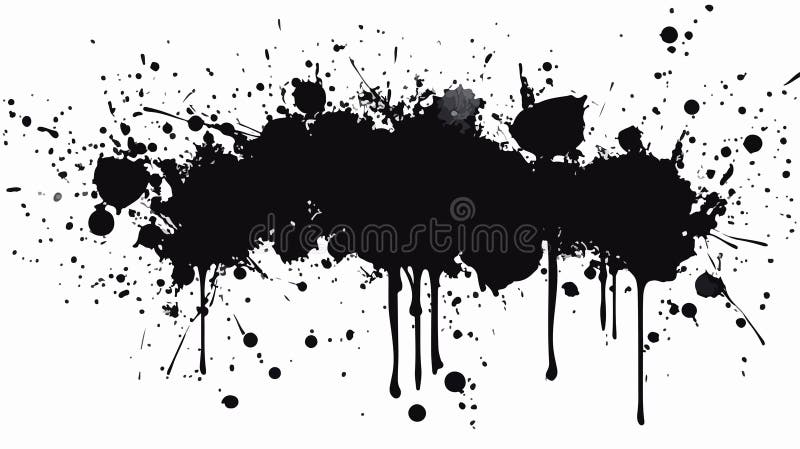 Abstract Splattered Ink Background Vector Illustration Stock ...