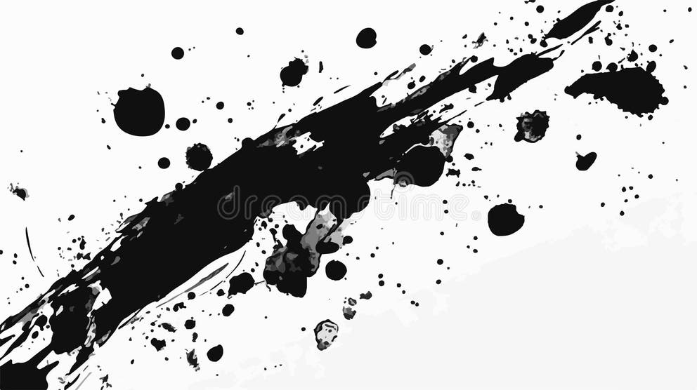 Abstract Splattered Ink Background Vector Illustration Stock Vector ...