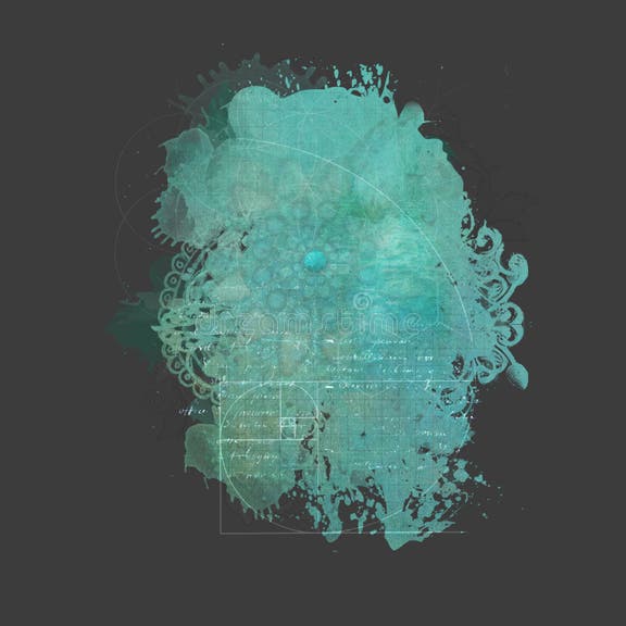 Abstract Splotch Isolated on Grey Background Stock Photo - Illustration ...