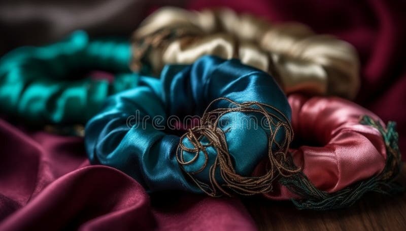 Abstract Spool of Multi Colored Thread Adds Creativity To Sewing ...