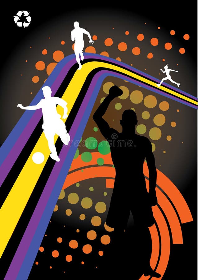 Abstract sport design stock illustration. Illustration of marathon ...